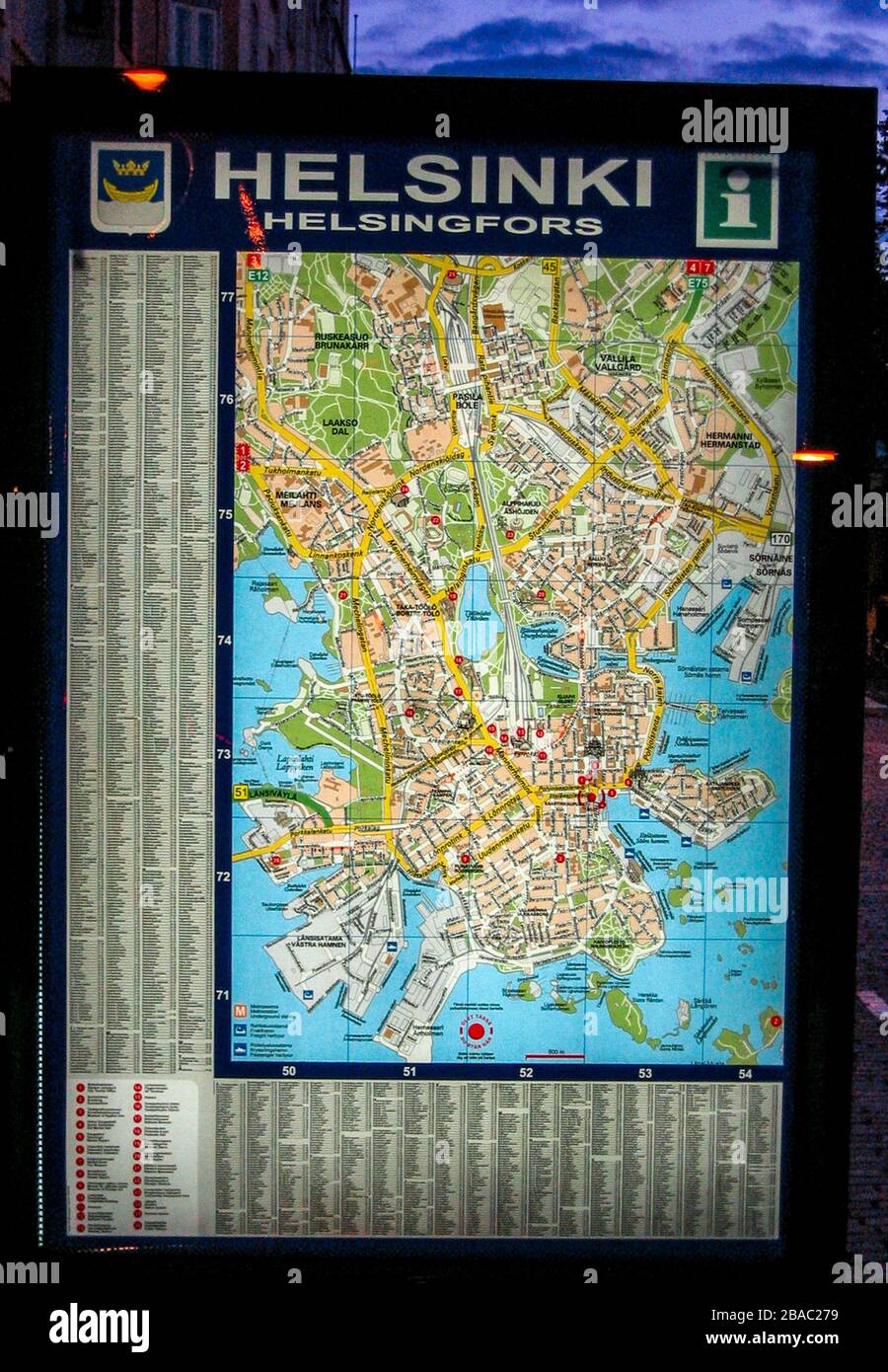 Street directory map hi-res stock photography and images - Alamy