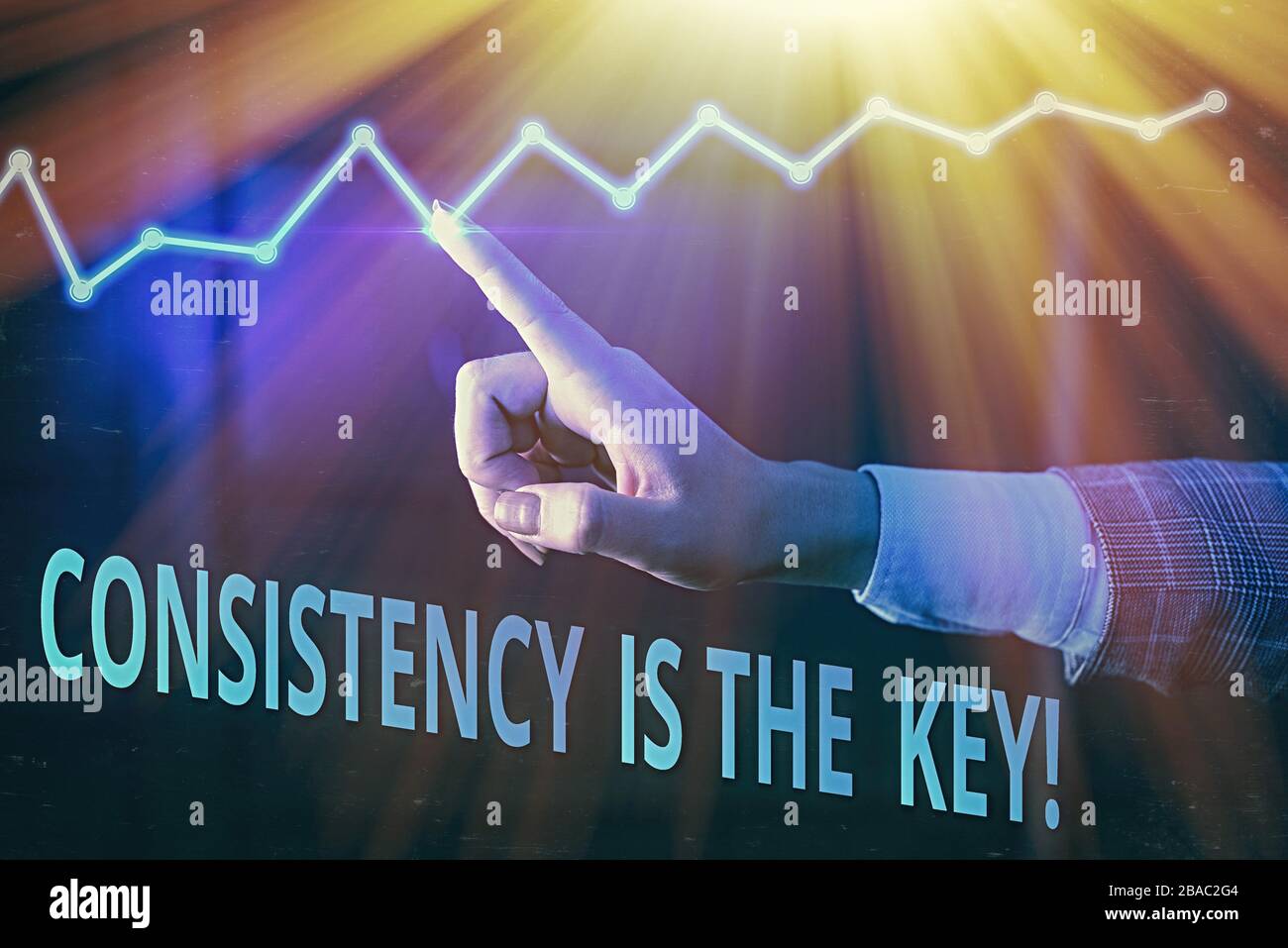 Handwriting text Consistency Is The Key. Conceptual photo by Breaking ...