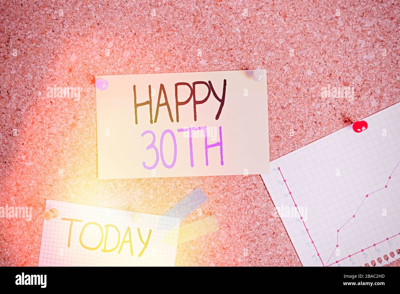 Writing note showing Happy 30Th. Business concept for a joyful occasion ...