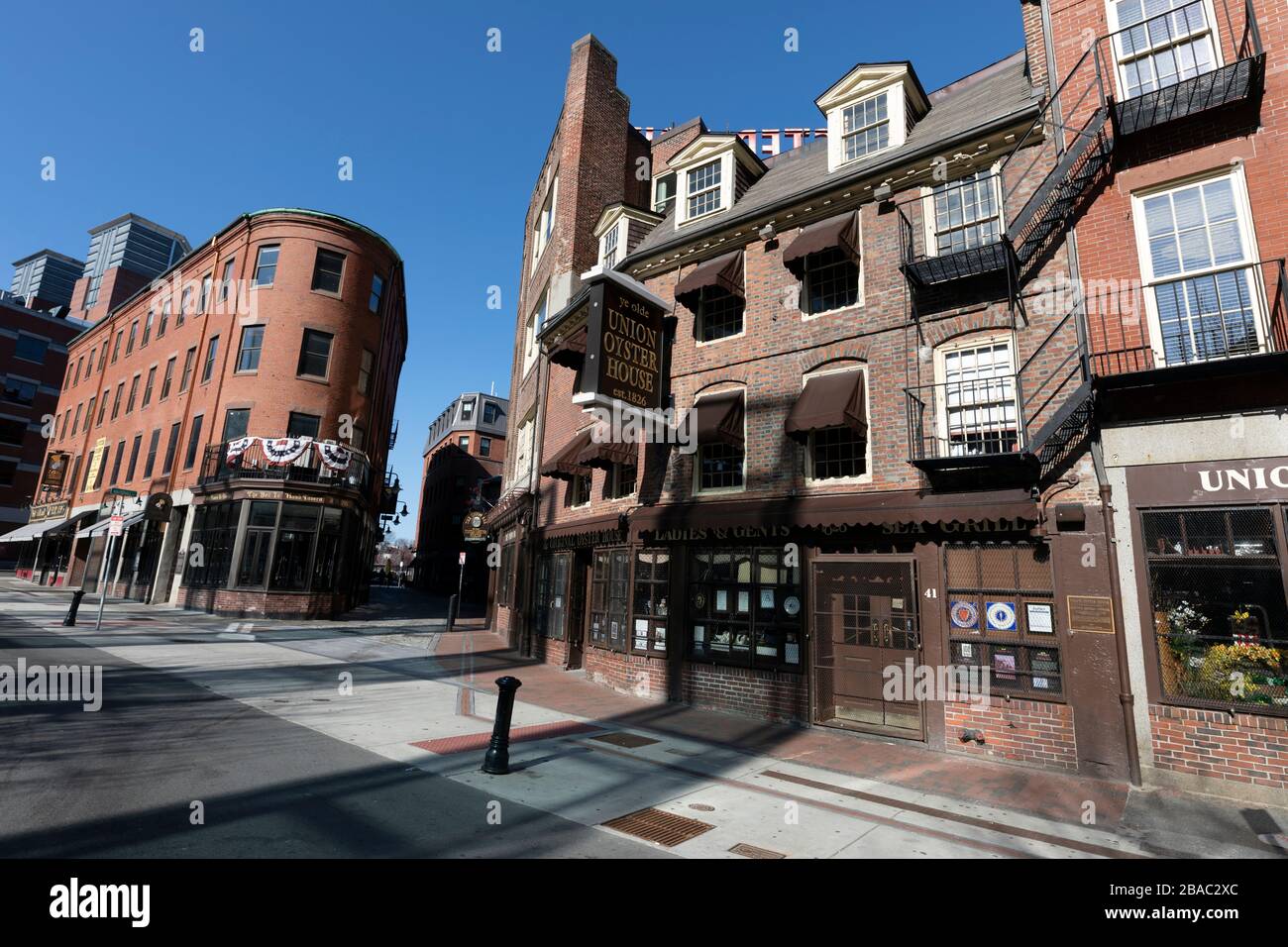 Empty boston streets hi-res stock photography and images - Alamy