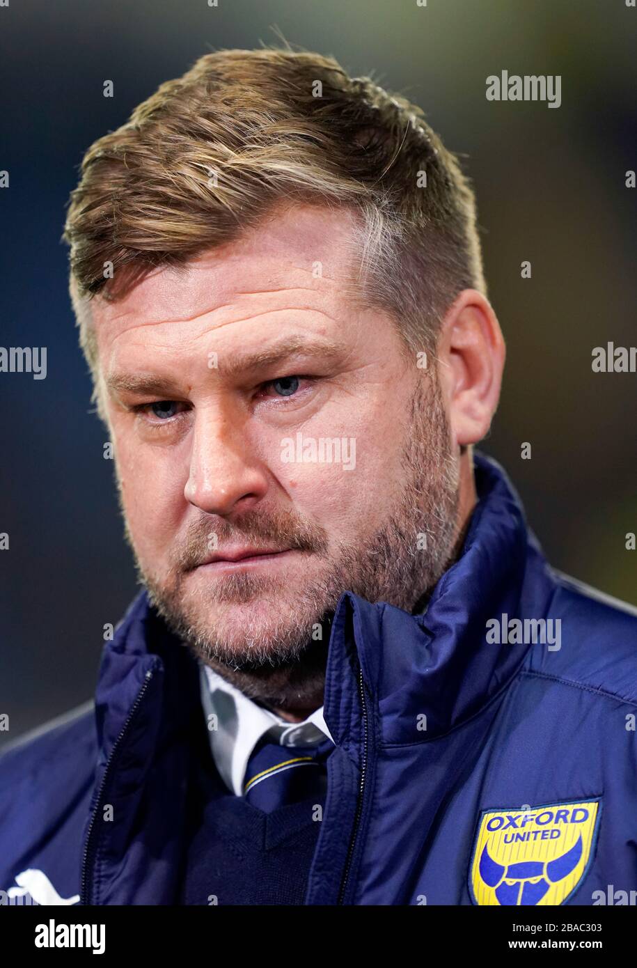 Oxford United Manager Karl Robinson Stock Photo - Alamy