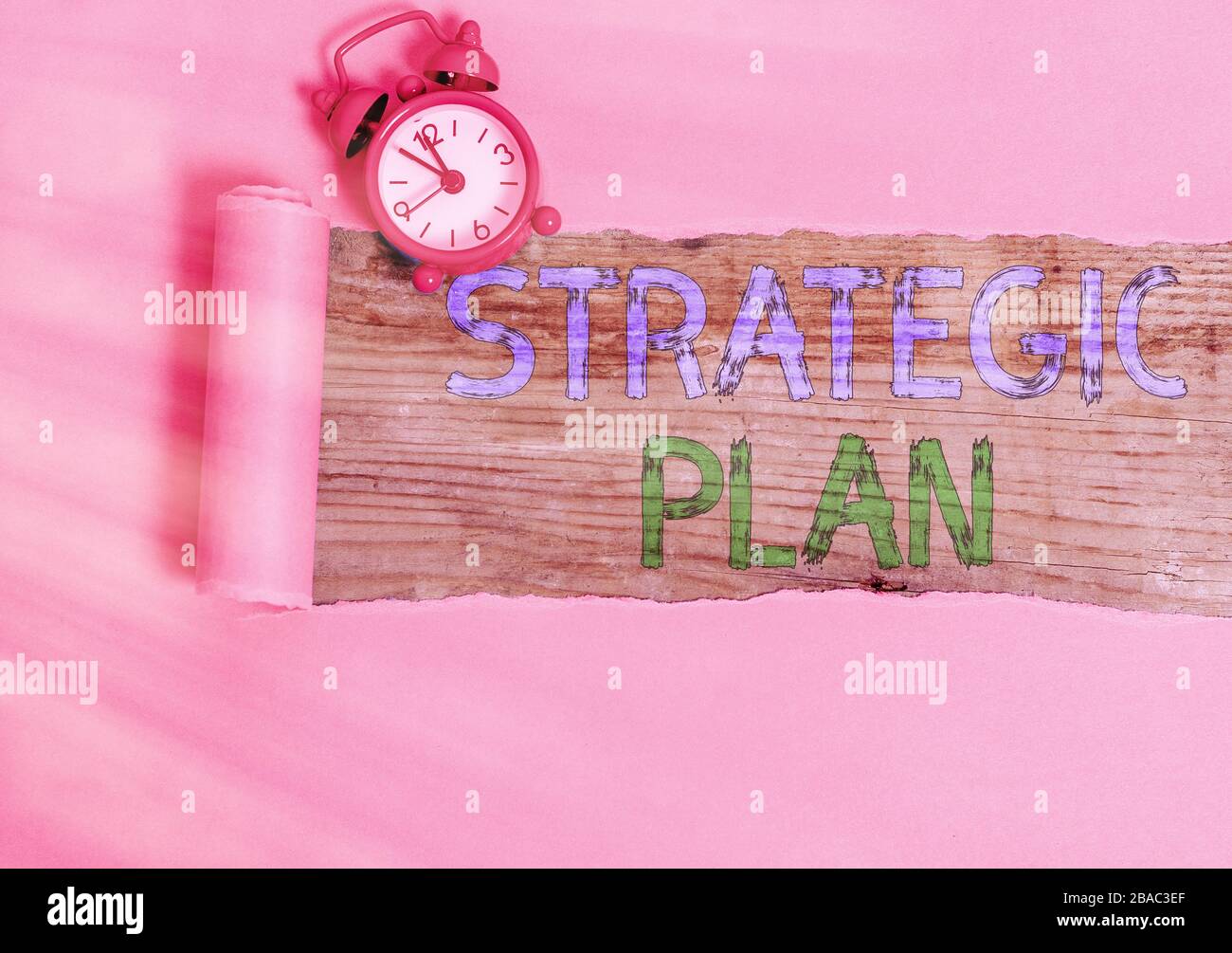 Conceptual hand writing showing Strategic Plan. Concept meaning a ...