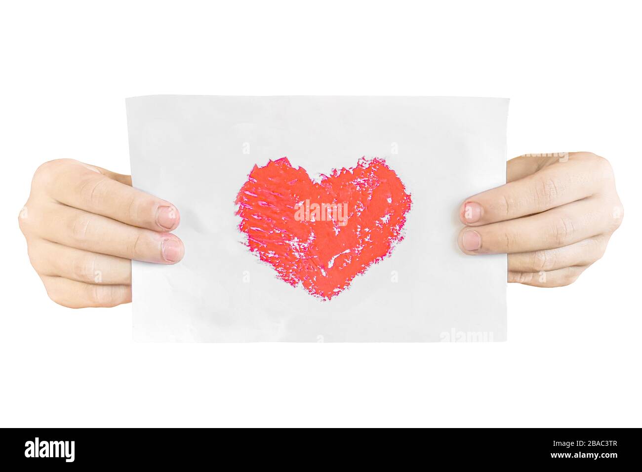 Hand Holding Paper Heart