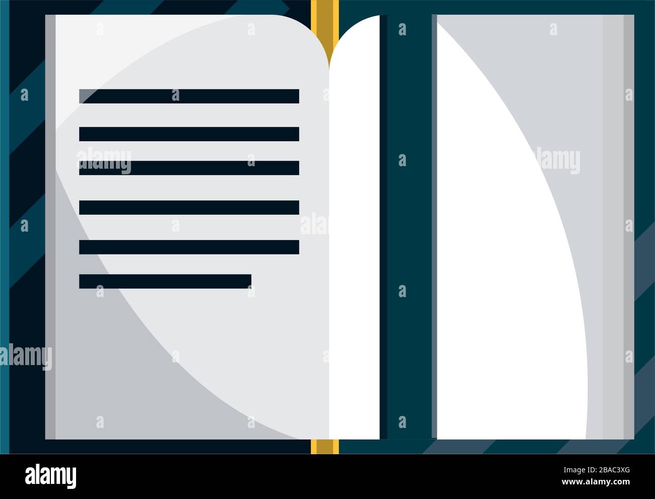 open book learn read online education vector illustration isolated icon ...