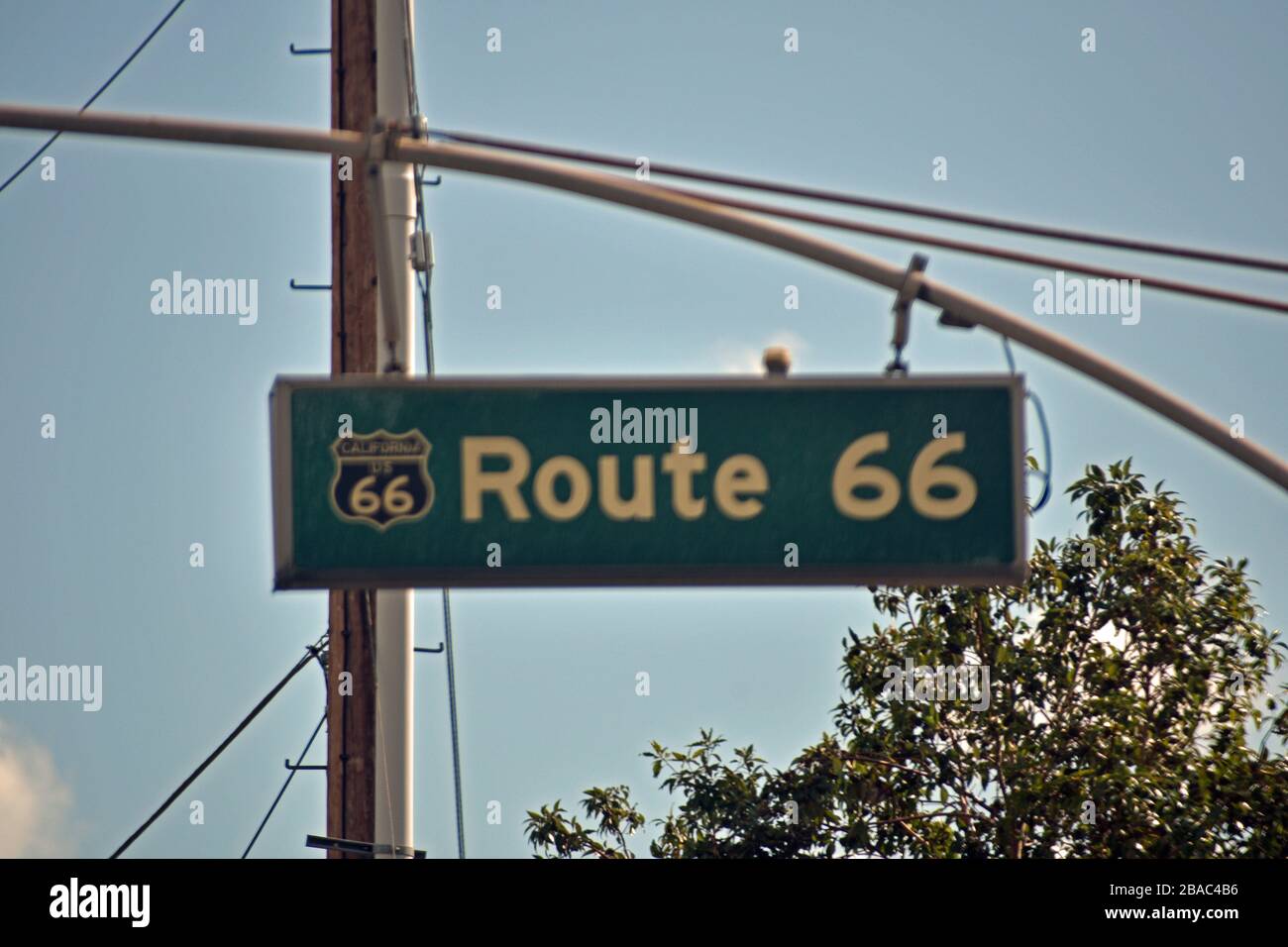 Route 66 Street Sign Stock Photo - Alamy