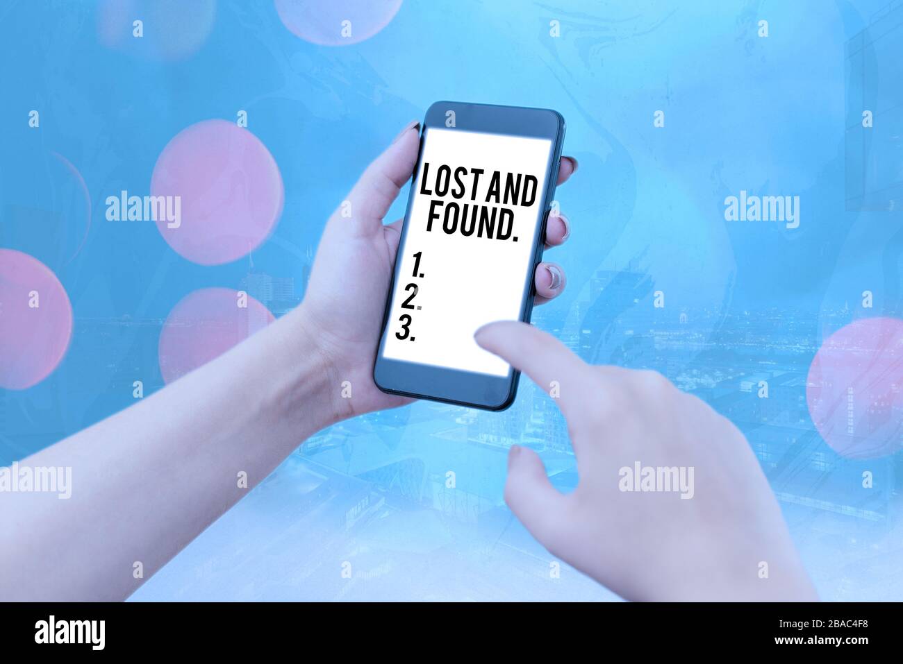 Conceptual hand writing showing Lost And Found. Concept meaning a place ...