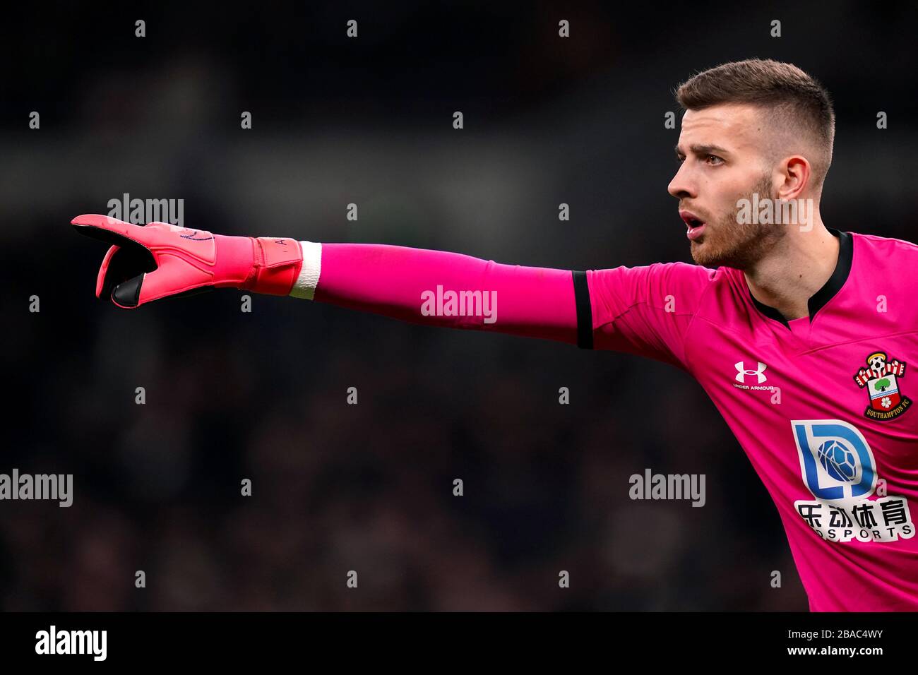 Southampton goalkeeper Angus Gunn Stock Photo - Alamy