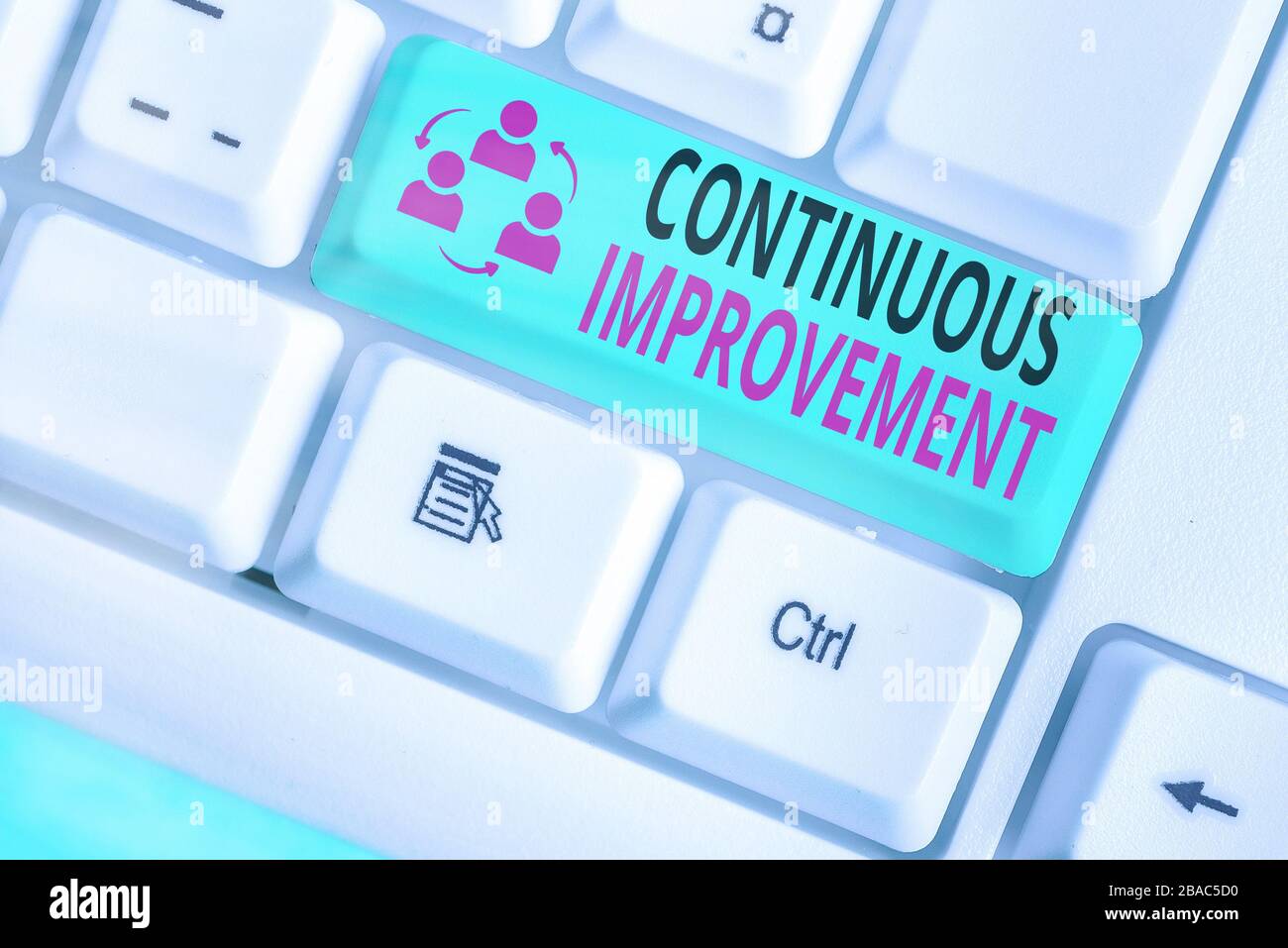 Text sign showing Continuous Improvement. Business photo text ongoing ...