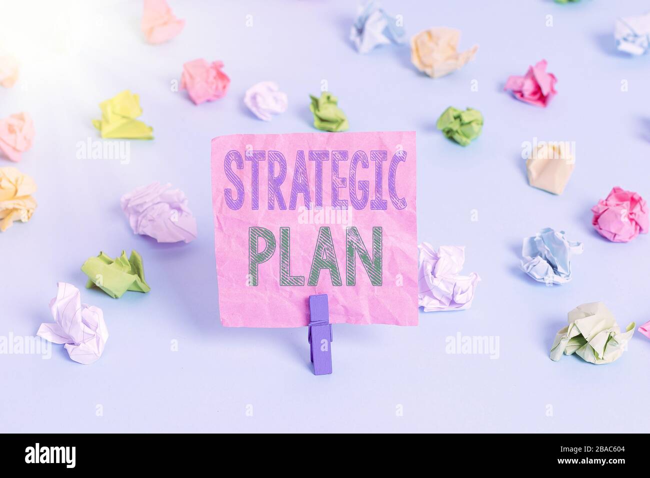 Conceptual hand writing showing Strategic Plan. Concept meaning a ...