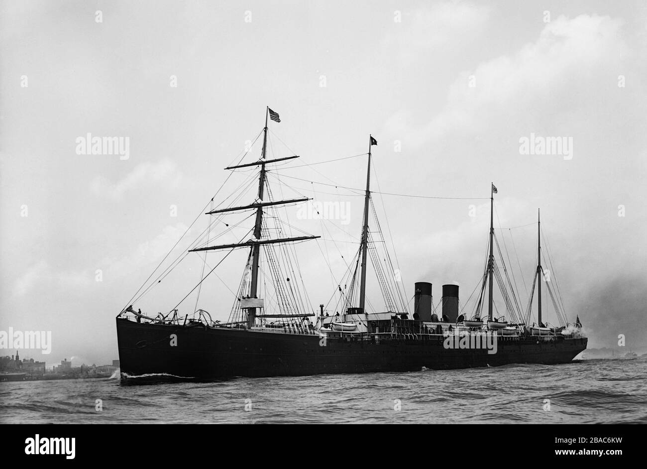 SS GERMANTIC was operated by the British White Star Line from 1875-1903 ...