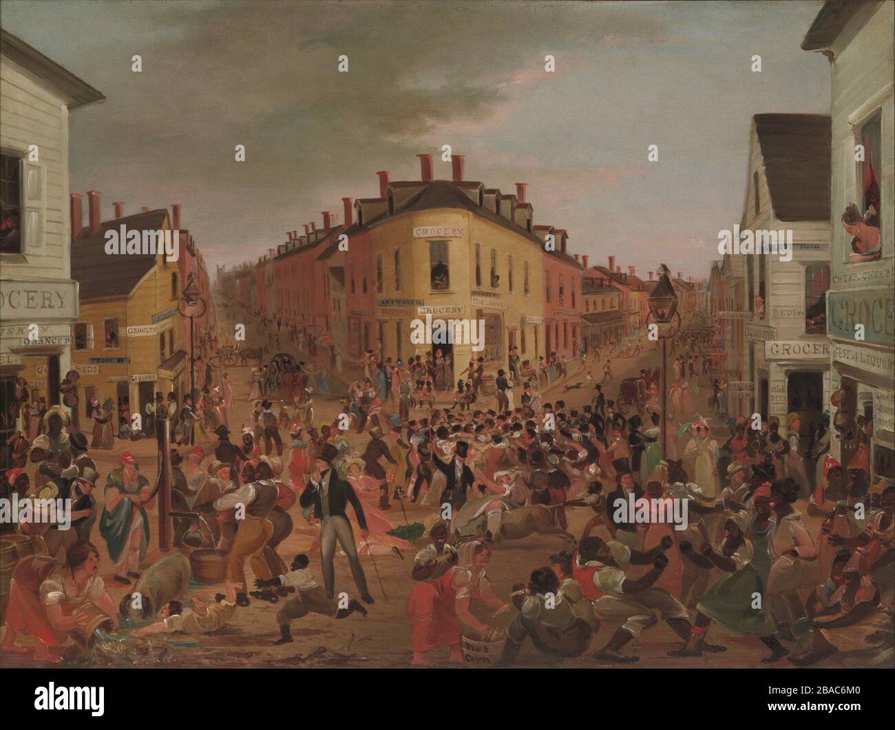 The Five Points, in New York City, was a notorious densely populated ...