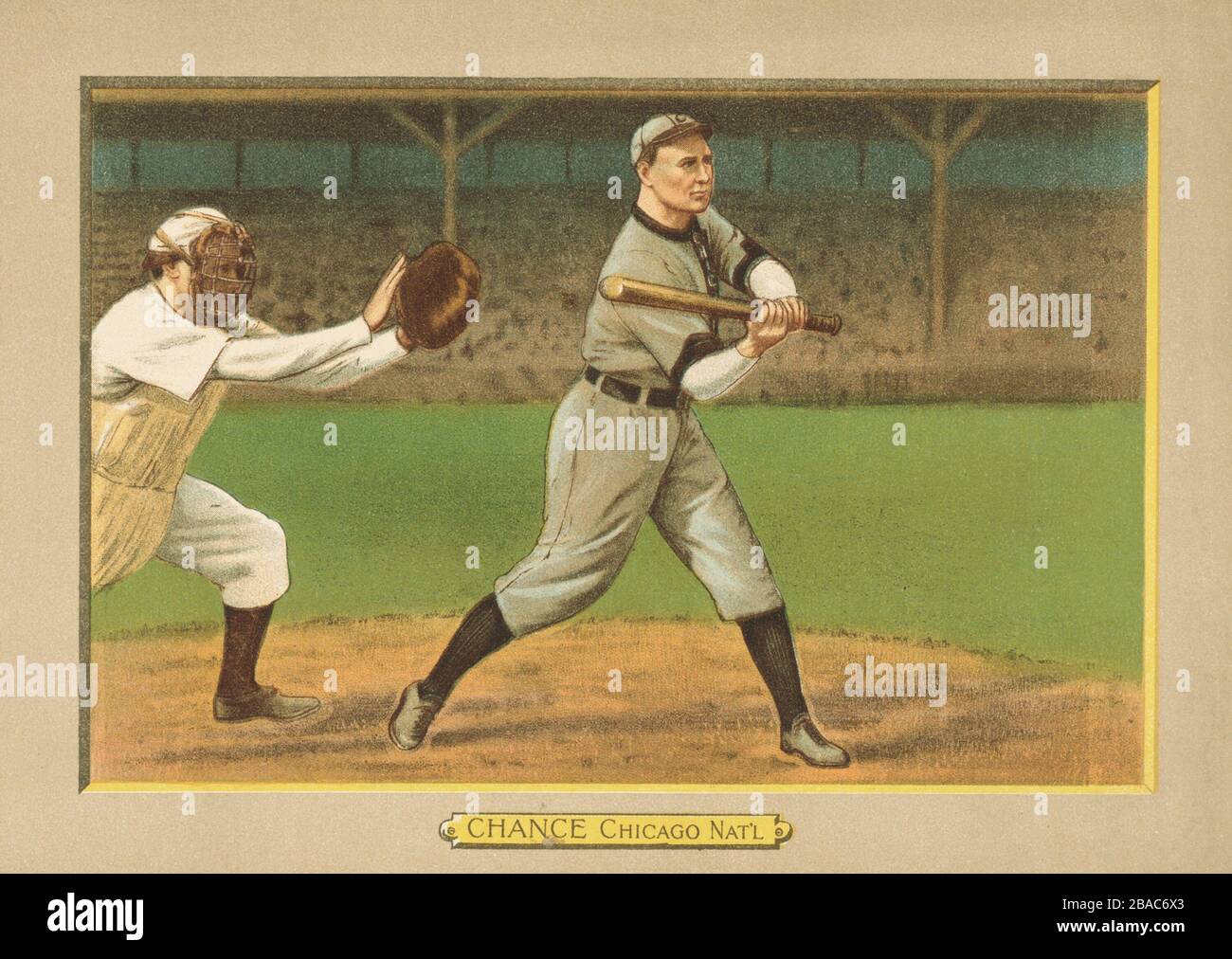 Frank Chance, 1911 baseball card, published when he played for the ...