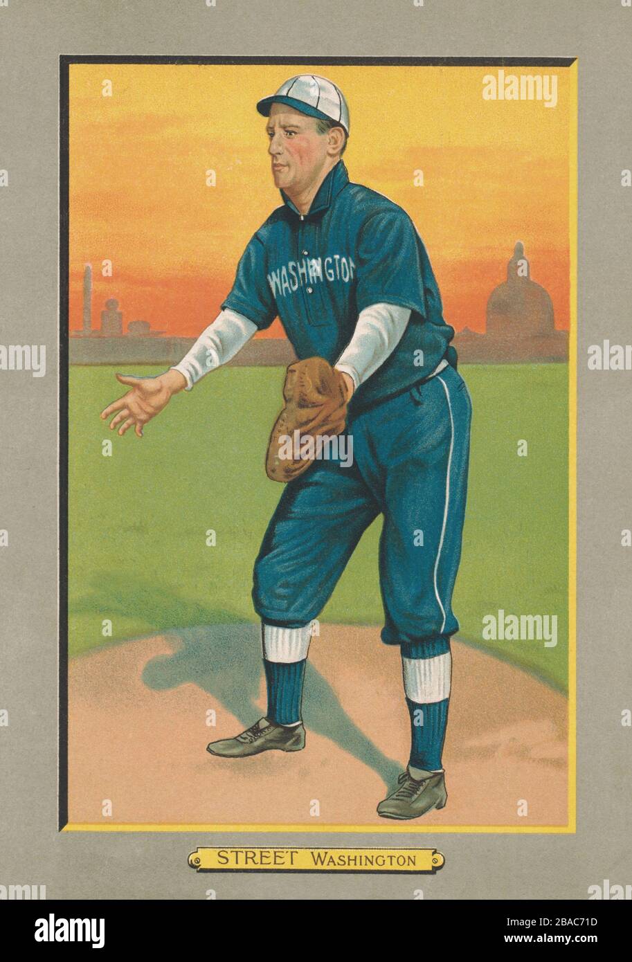 Gabby Street, played catcher with the Washington Senators from 1908 ...
