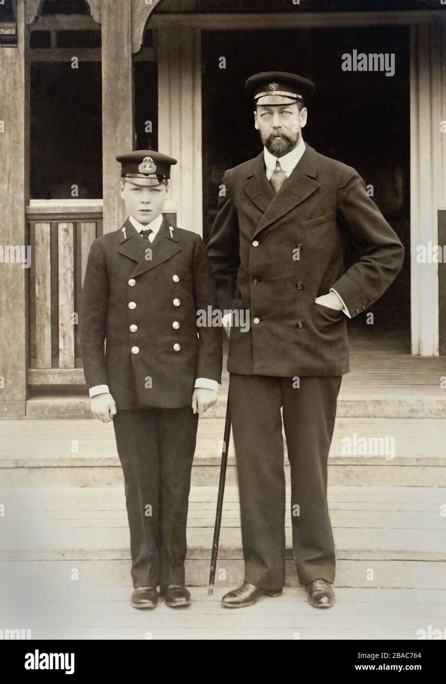 Prince Edward with his father, the future George V, then Prince of ...