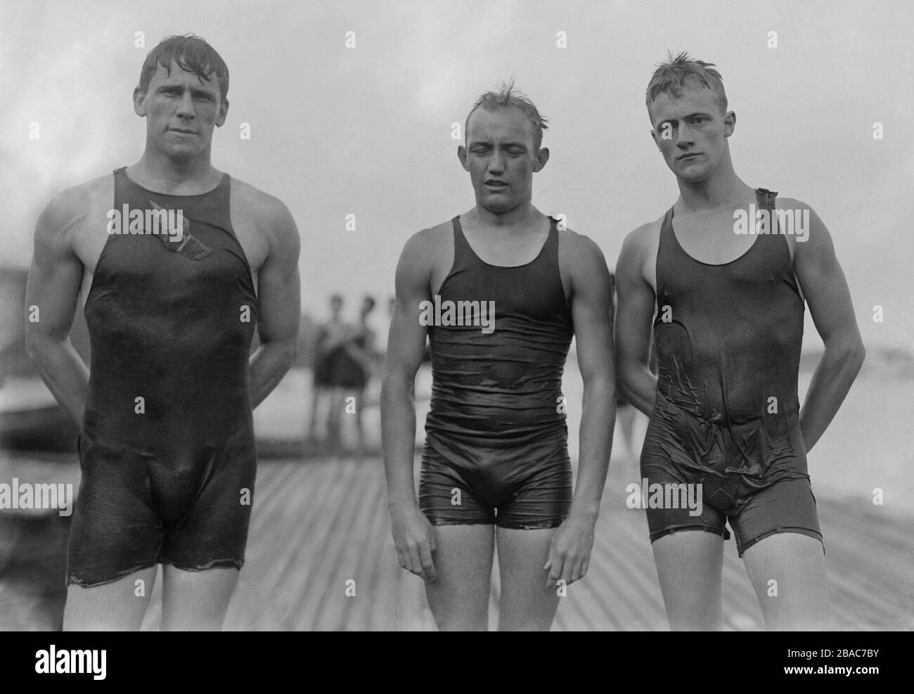 Top male swimmers in the New York Athletic Club meet at Travers Island ...