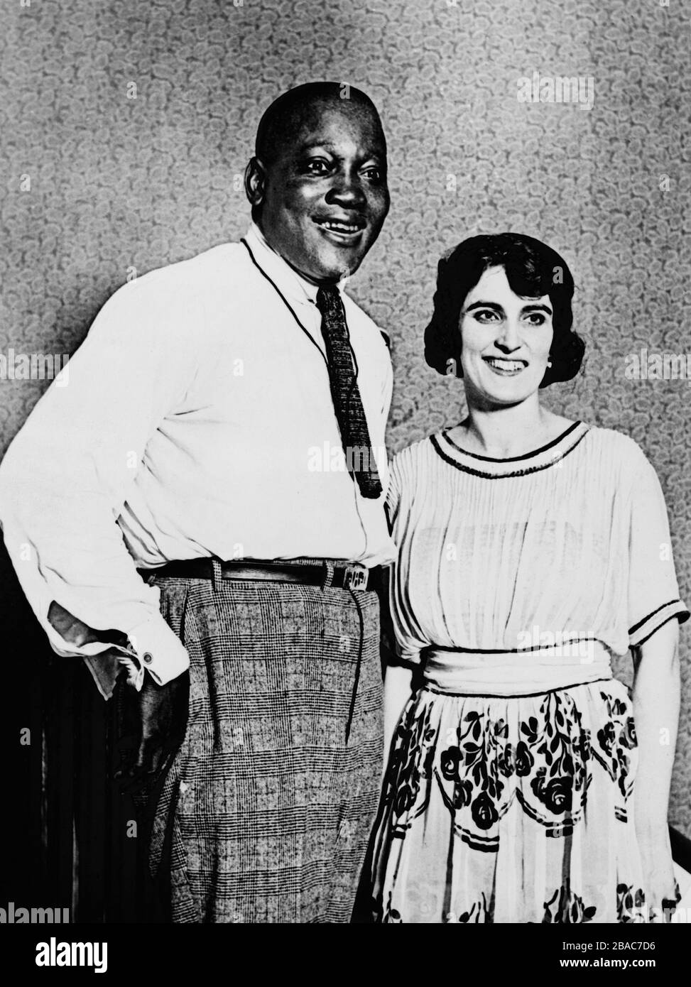 Jack Johnson, World Heavyweight Boxing Champion from 1908-1915, and his ...