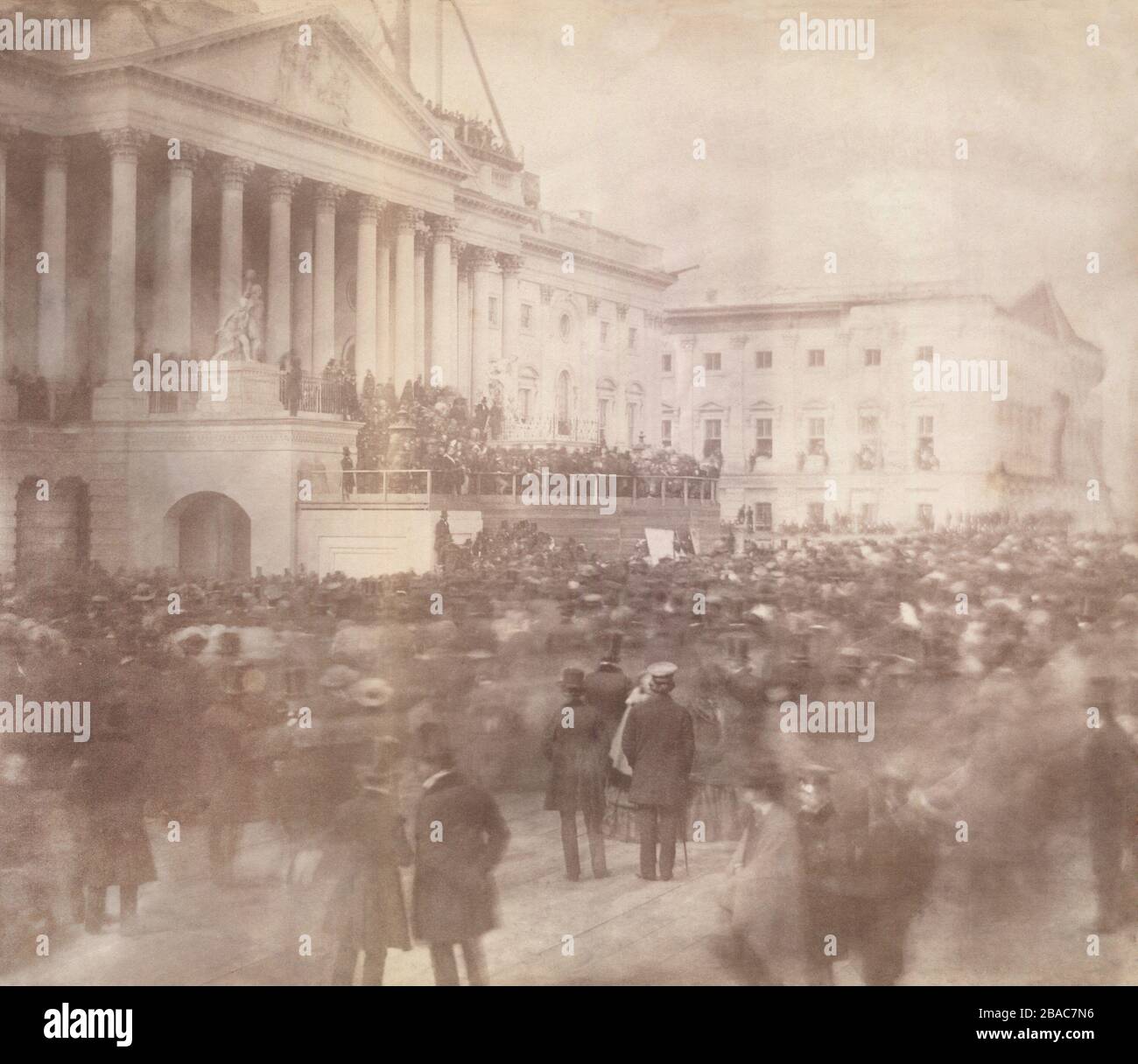 Inauguration of James Buchanan, March 4, 1857, from a photograph by ...