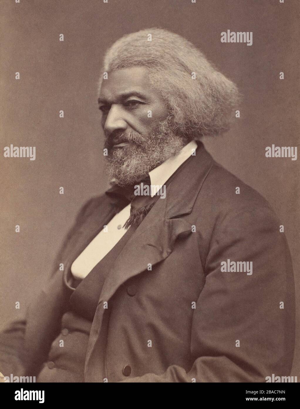 Frederick Douglass, former slave and abolitionist orator, c. 1876-80 ...