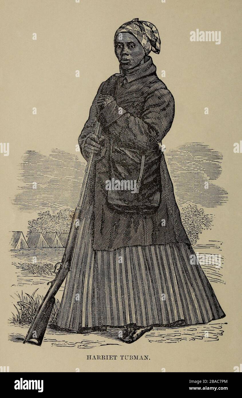 Harriett Tubman, depicted as a scout and spy with the Union Army during ...