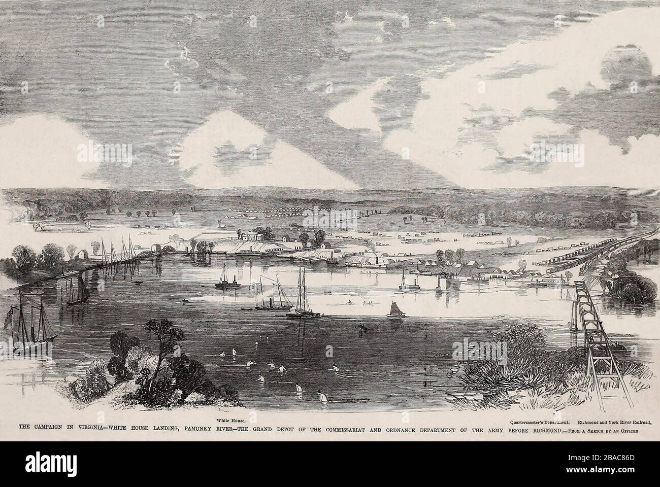 US Civil War, Peninsula Campaign, April-August, 1862. Union General ...