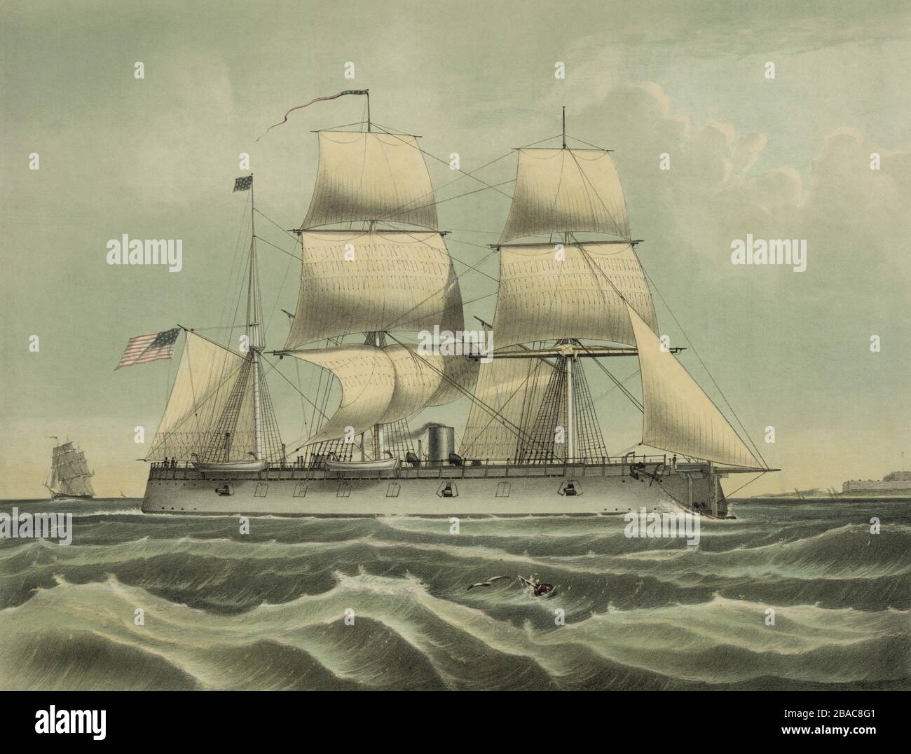 USS New Ironsides was a wooden-hulled broadside ironclad. She was named after the classic USS ...