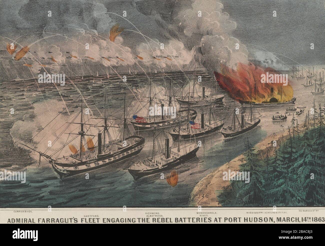 US Civil War, Siege of Port Hudson on the Mississippi River, May 8-July ...