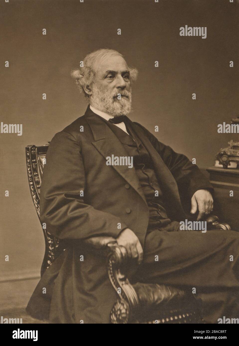Retired Confederate General Robert Edward Lee in May 1869, a year ...