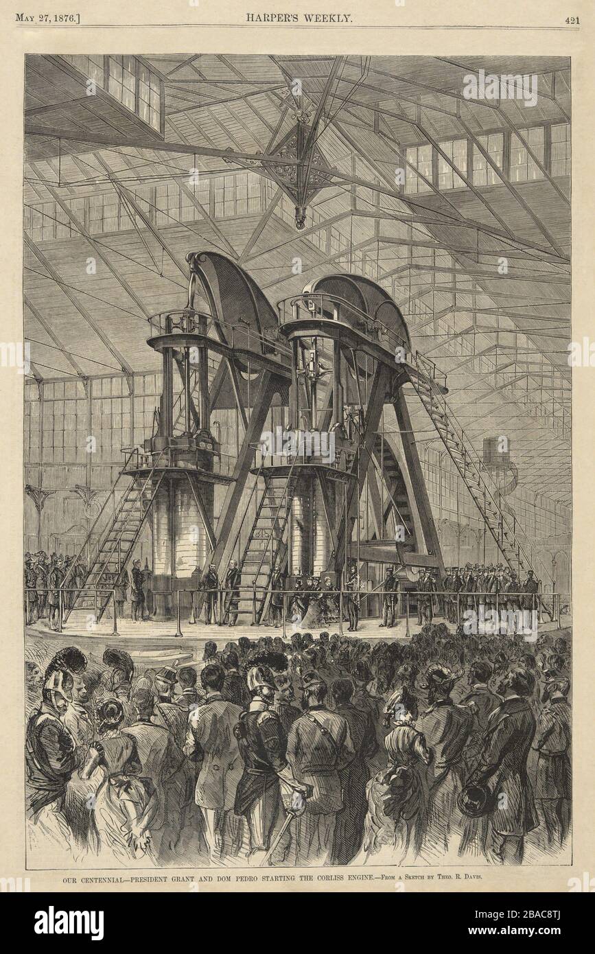 President Ulysses S. Grant and Emperor Pedro II of Brazil started the ...