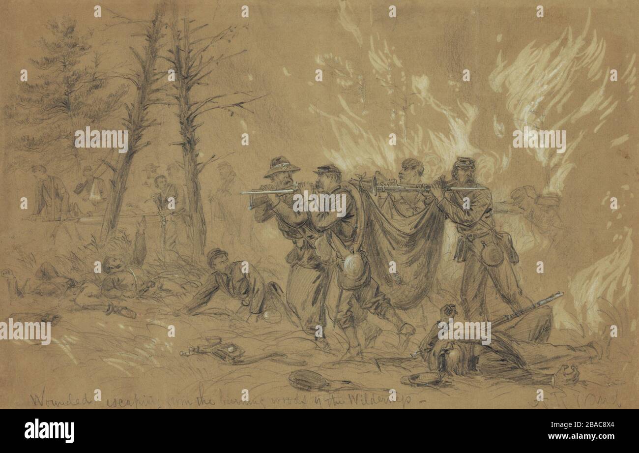 US Civil War. The Overland Campaign, The Wilderness, May 5-7, 1864 ...