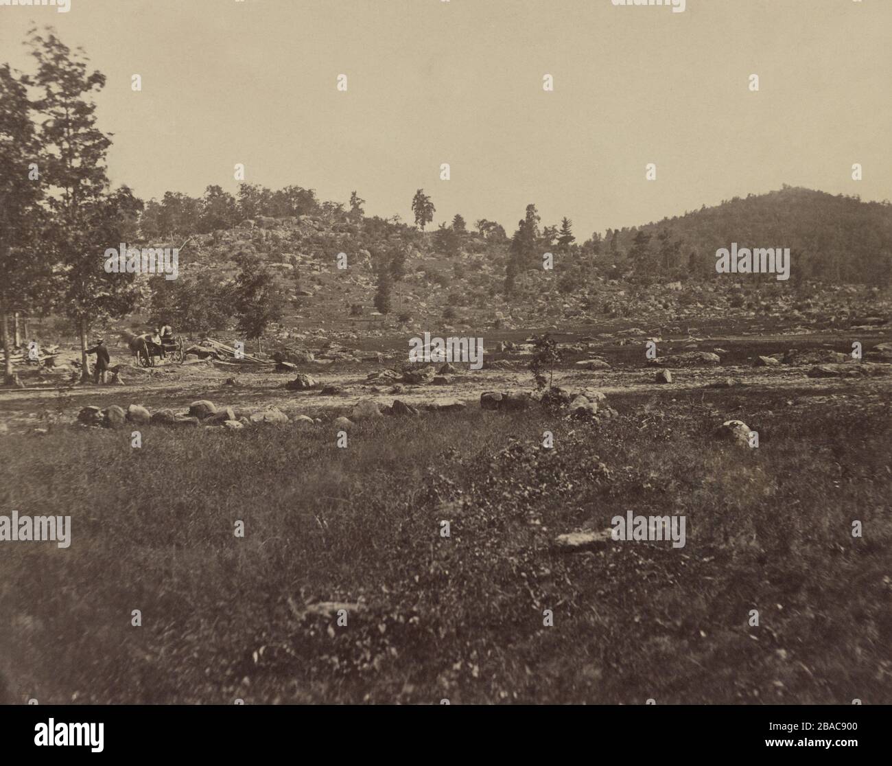 US Civil War. Battle of Gettysburg, July 1-3, 1863. Little Round Top ...
