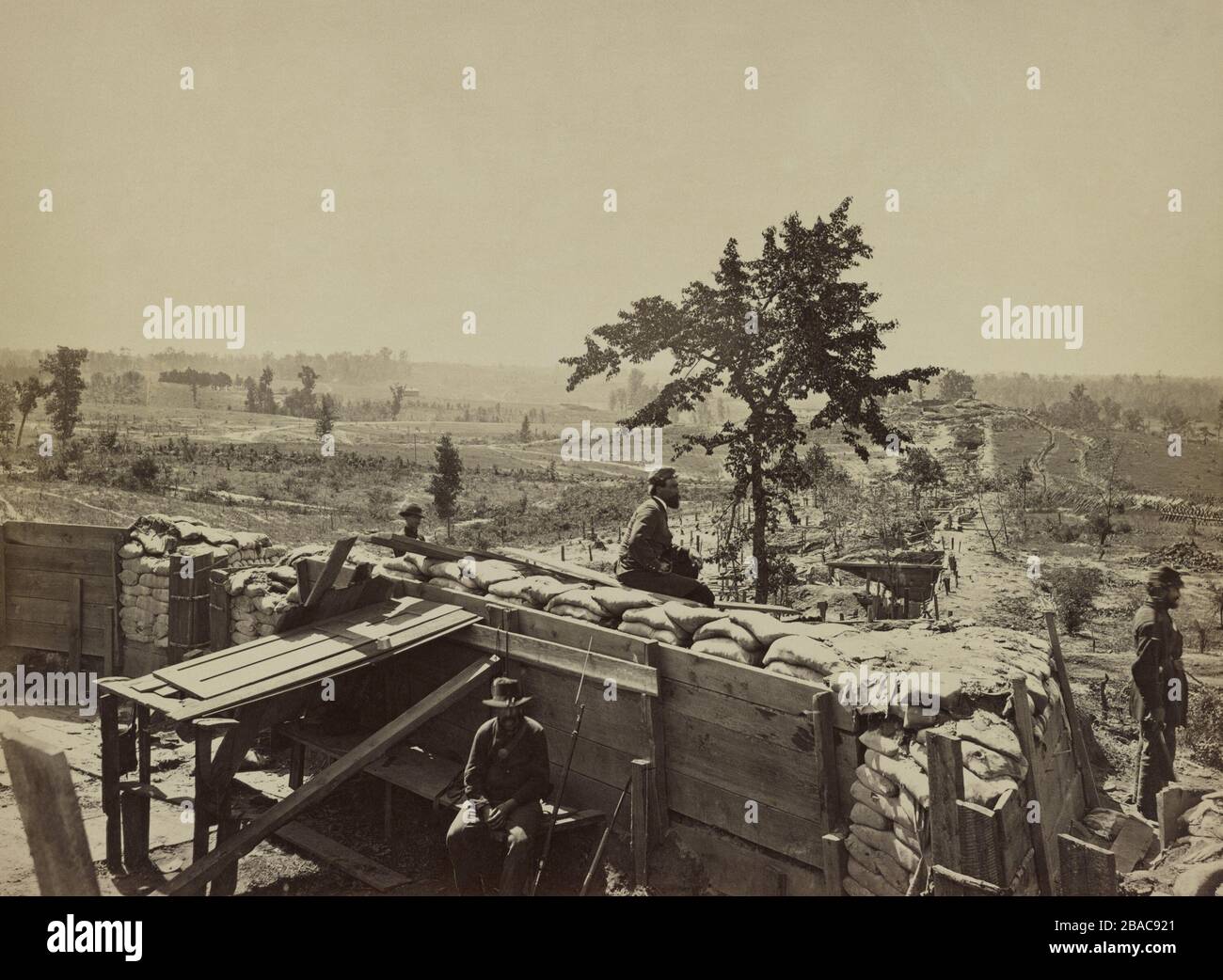 US Civil War. Atlanta Campaign, May 7 Sept. 2, 1864. Siege of Atlanta ...