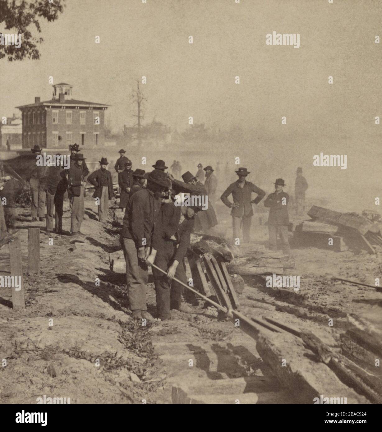 US Civil War. Federal occupation of Atlanta, Georgia, Sept. 2 - Nov. 15 ...