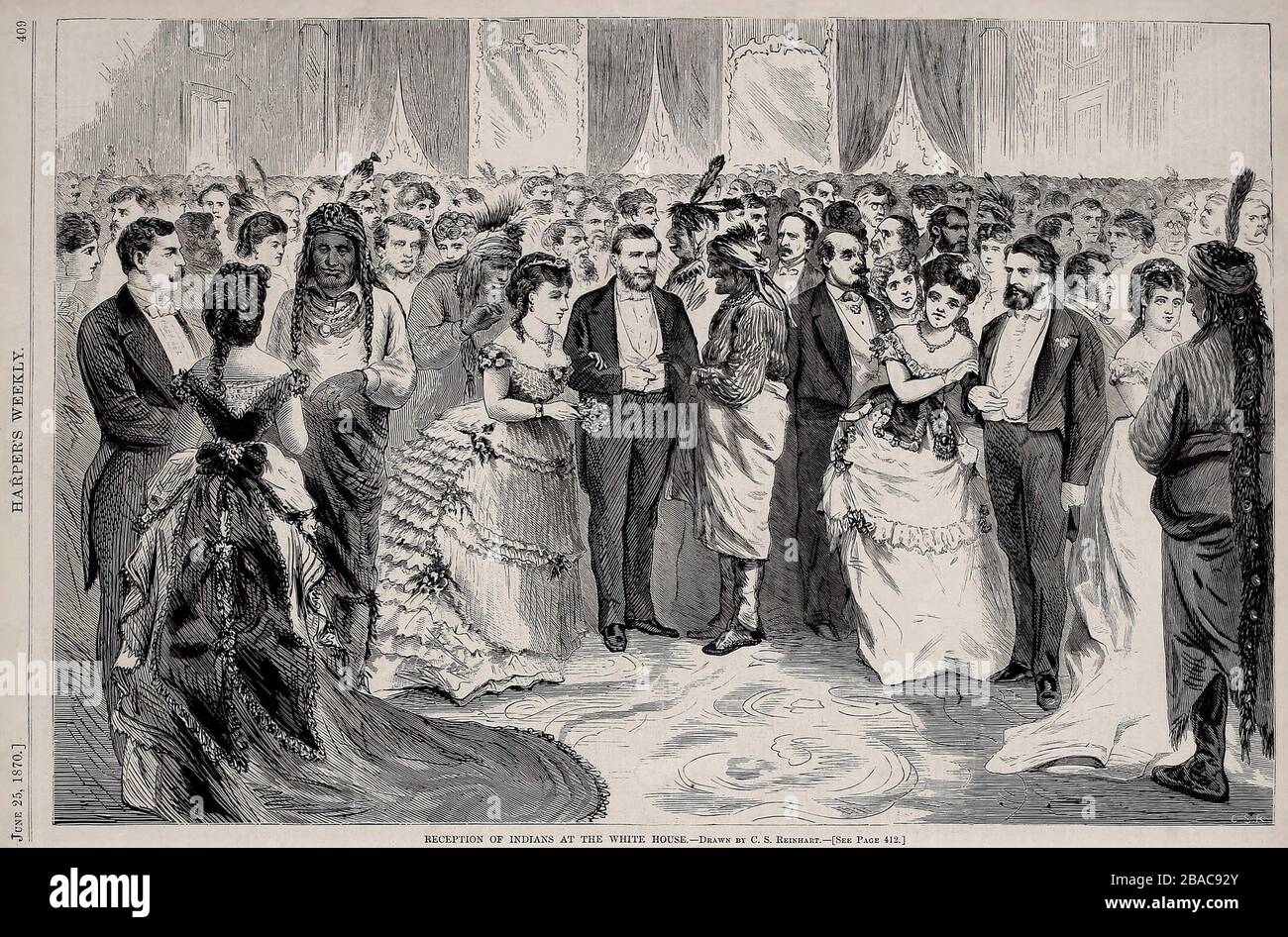 President Ulysses Grant held a reception for Native Americans at the ...