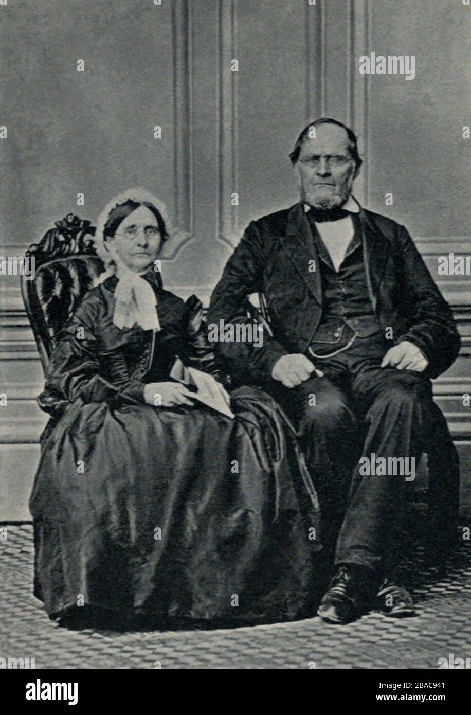 General Ulysses Grant's father and mother, c. 1850. His father, Jesse ...