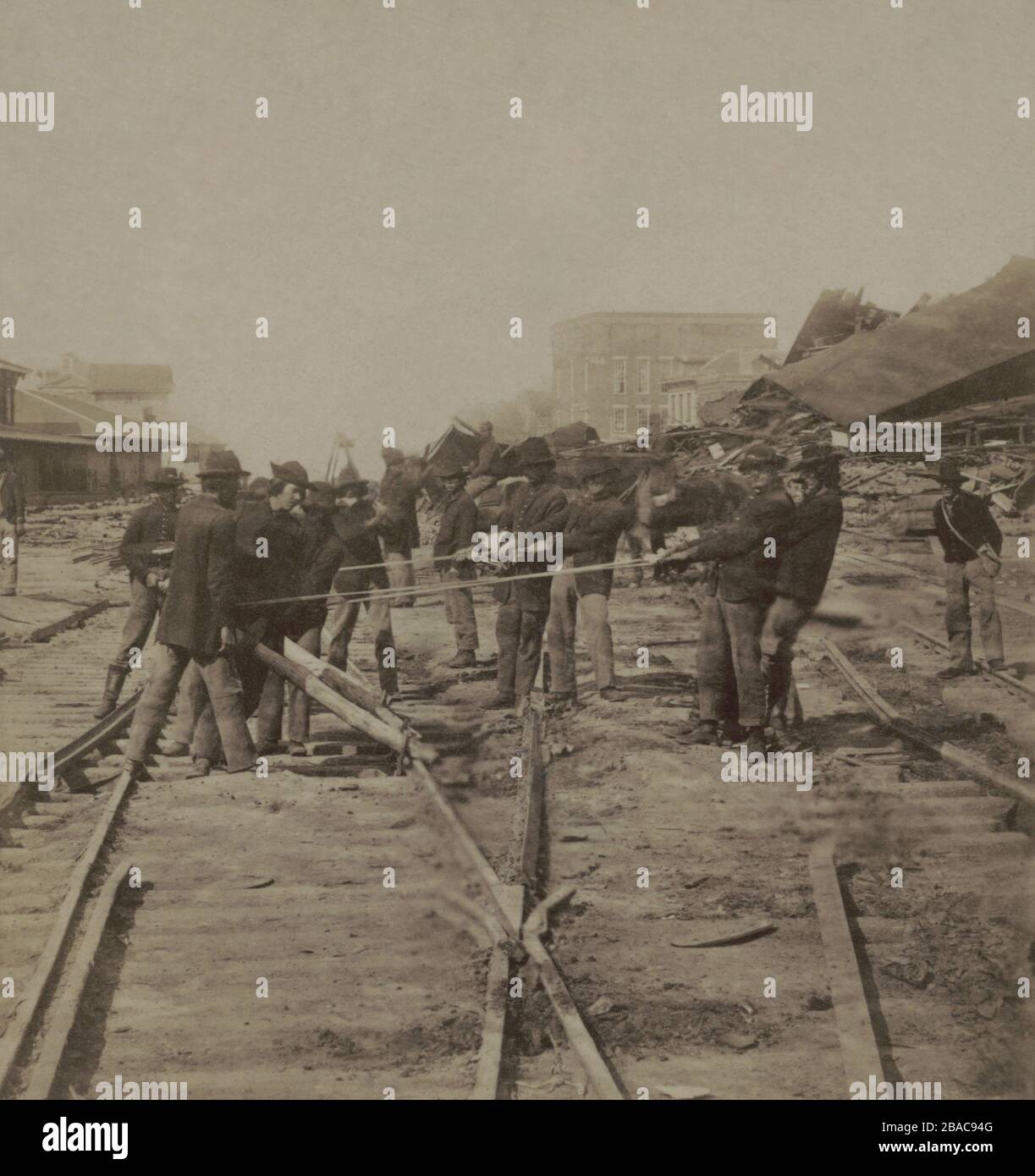 US Civil War. Federal occupation of Atlanta, Georgia, Sept. 2 - Nov. 15 ...