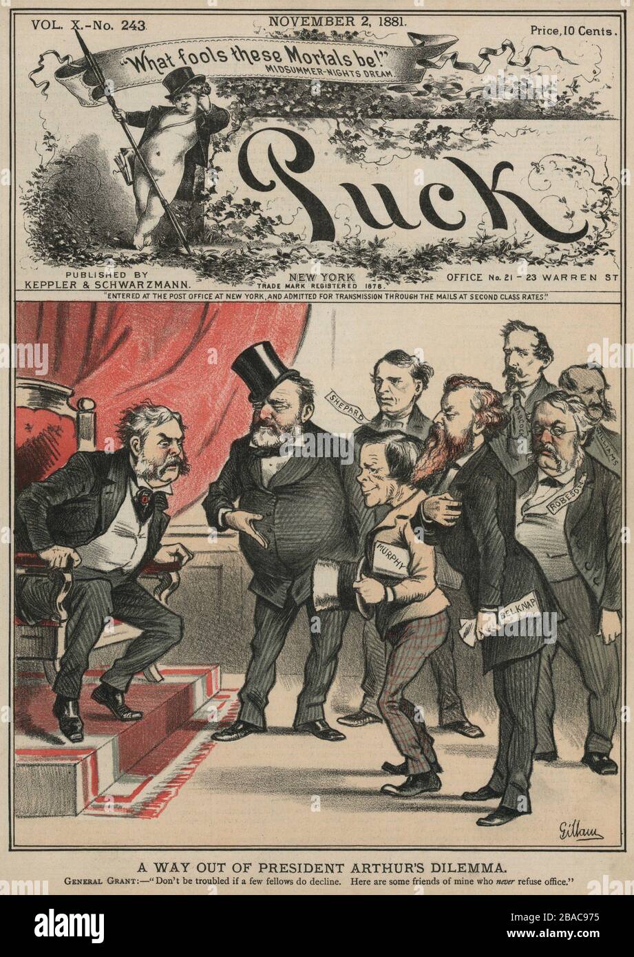 Ulysses s grant political cartoon hi-res stock photography and images ...