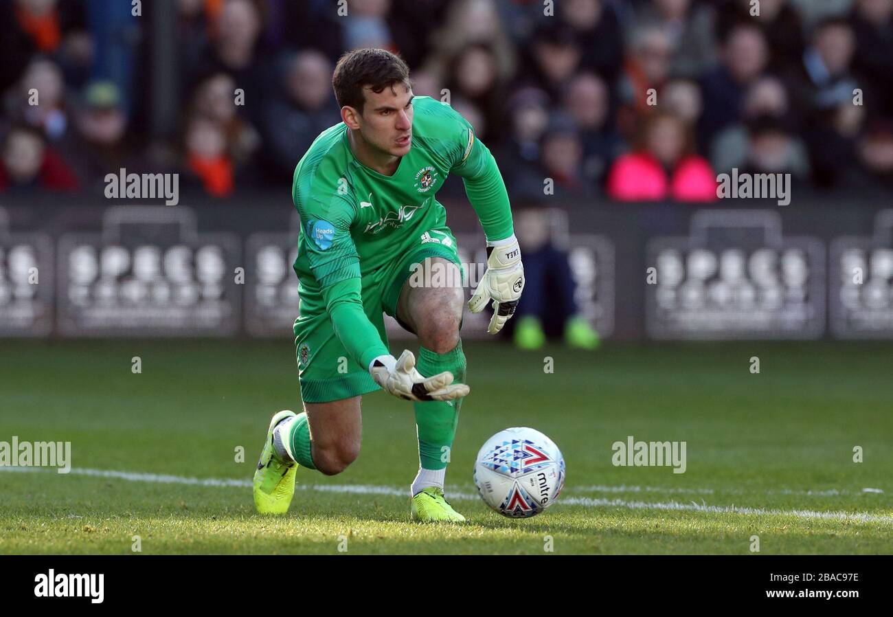 Luton Town goalkeeper Simon Sluga in action Stock Photo - Alamy