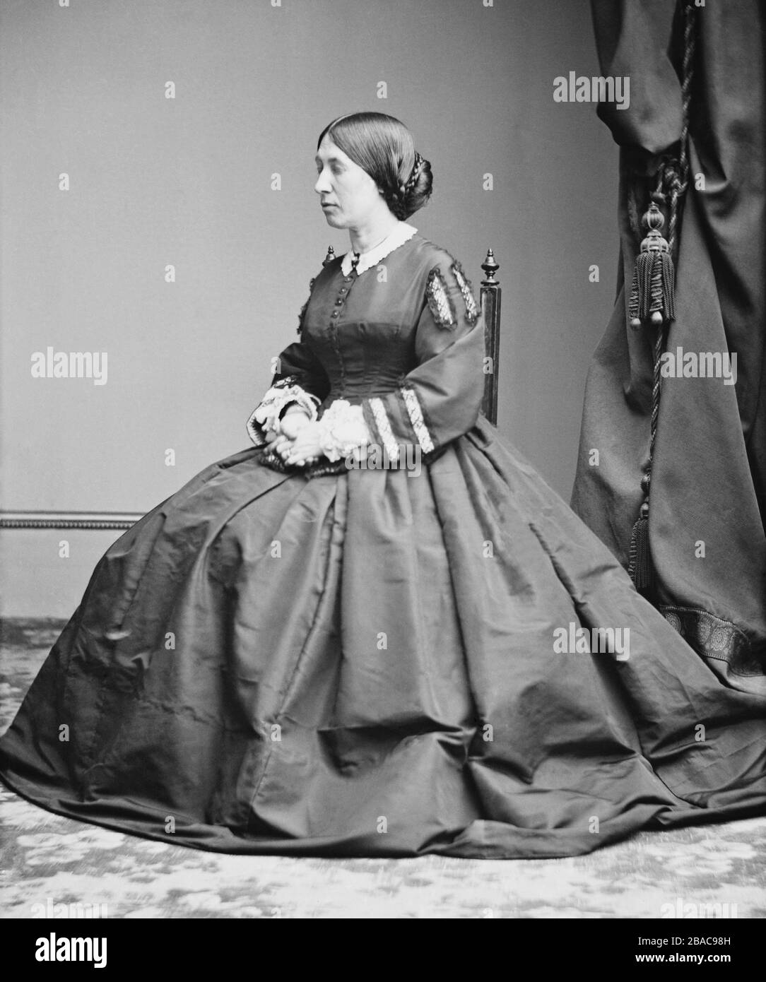 Julia Dent Grant, wife of Civil War general and president Ulysses S ...