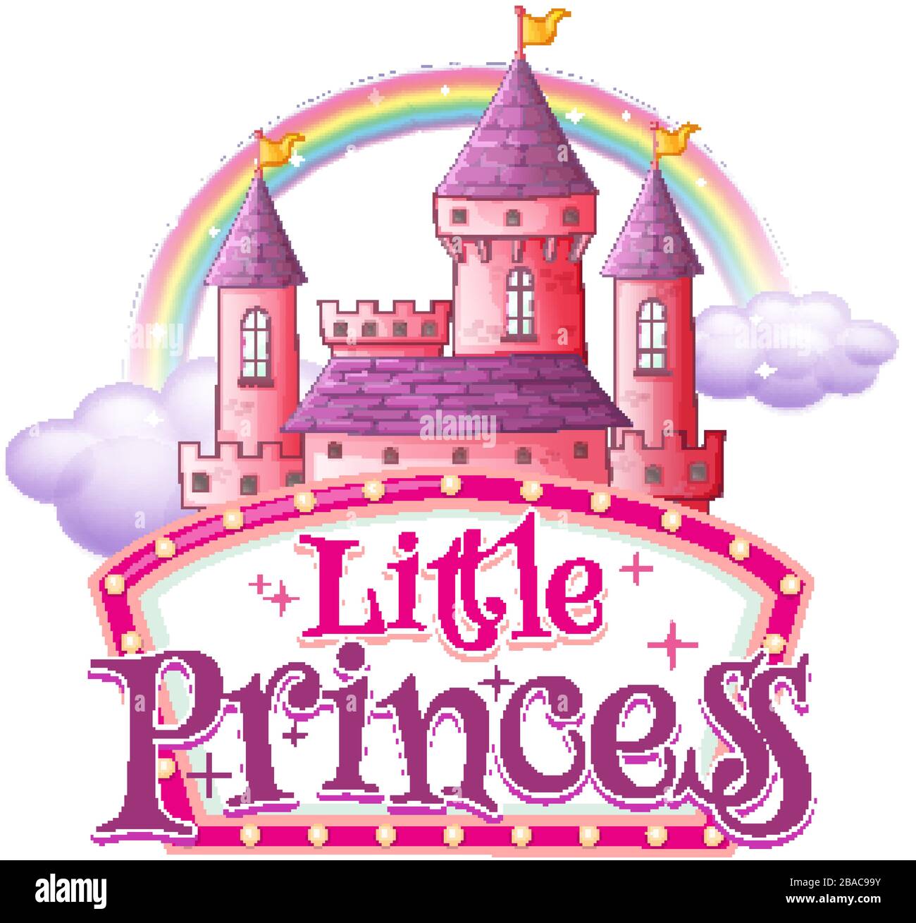 Pink Princess Word Art