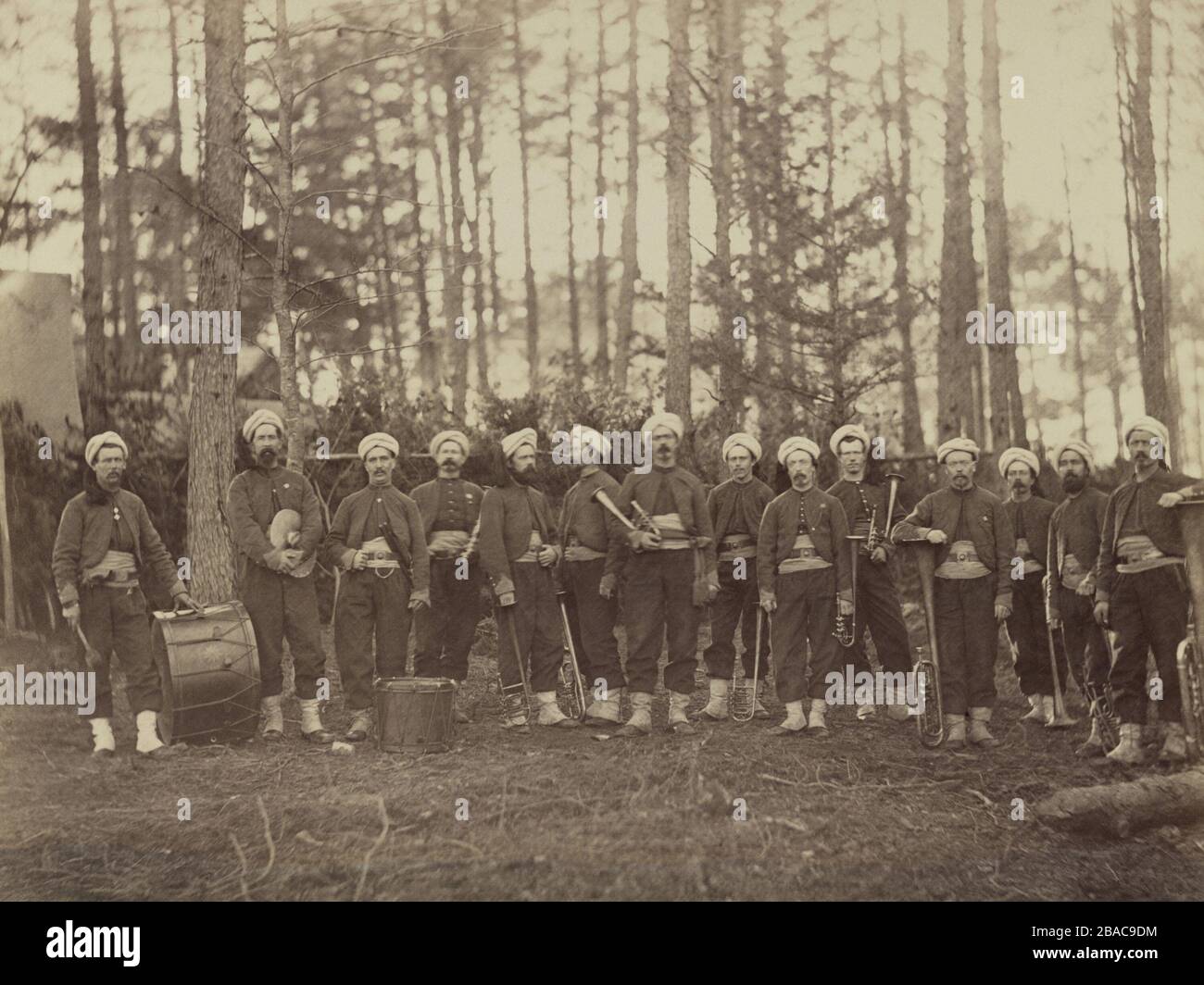 Band of 114th Pennsylvania Infantry in front of Petersburg, Va., August ...