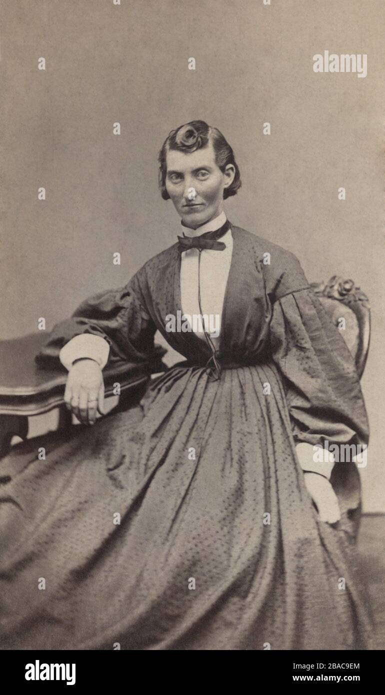 Frances Clalin Clayton, (Frances L. Clalin), wears women's clothing ...