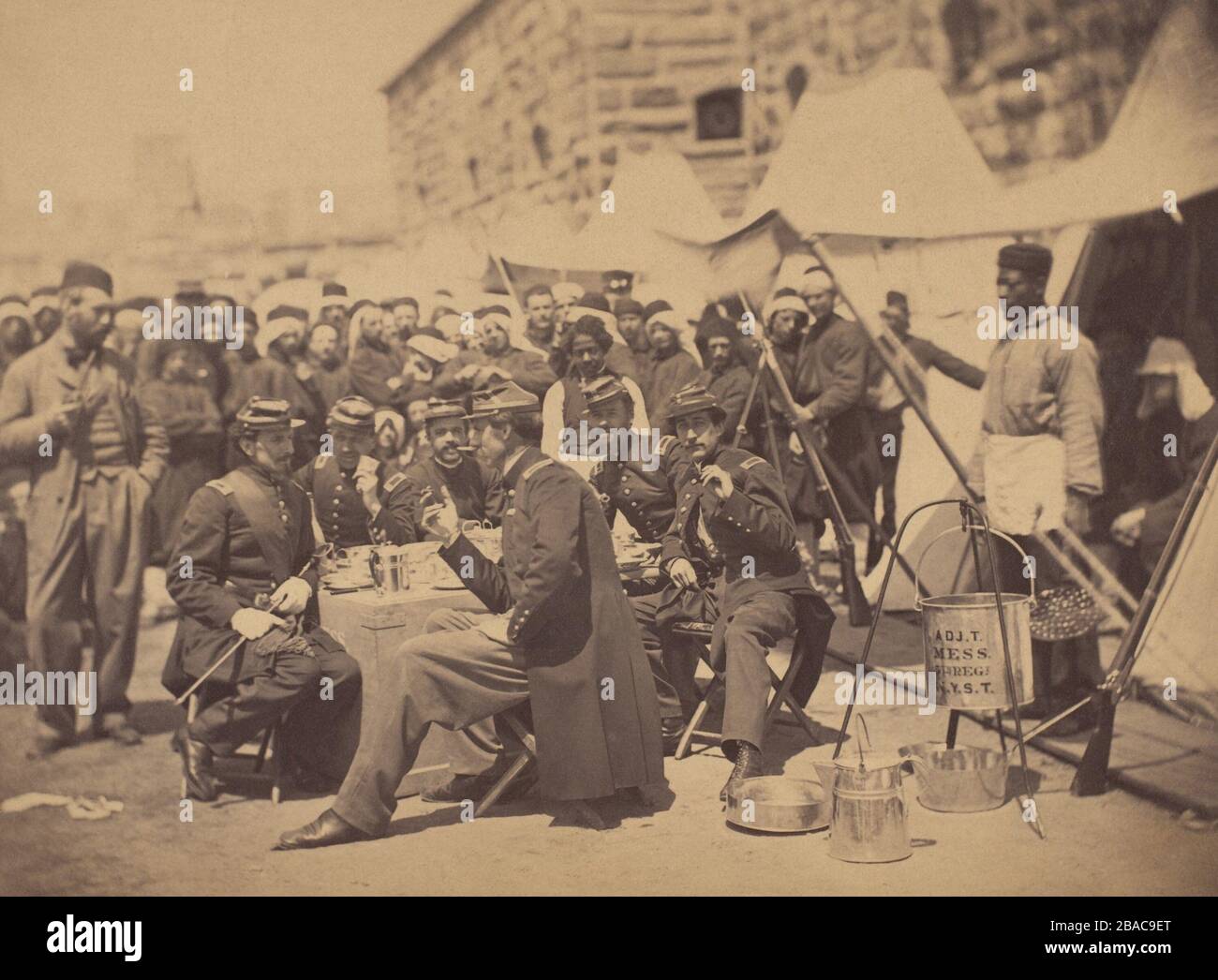 Duryée's Zouaves, attend Adjutant General Regimental Mess, Fort ...