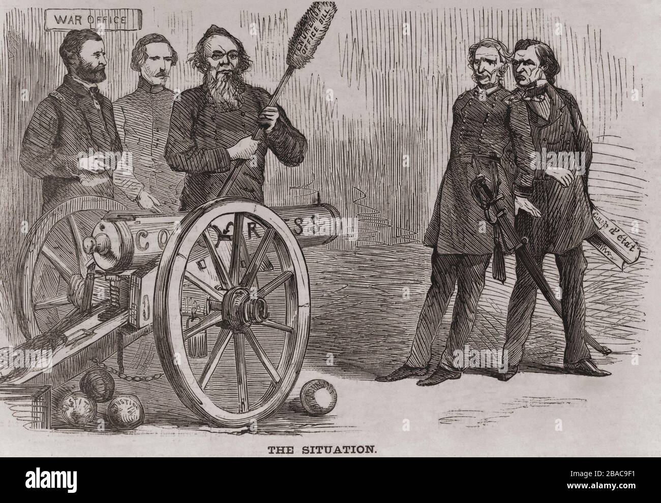 Ulysses s grant political cartoon hi-res stock photography and images ...