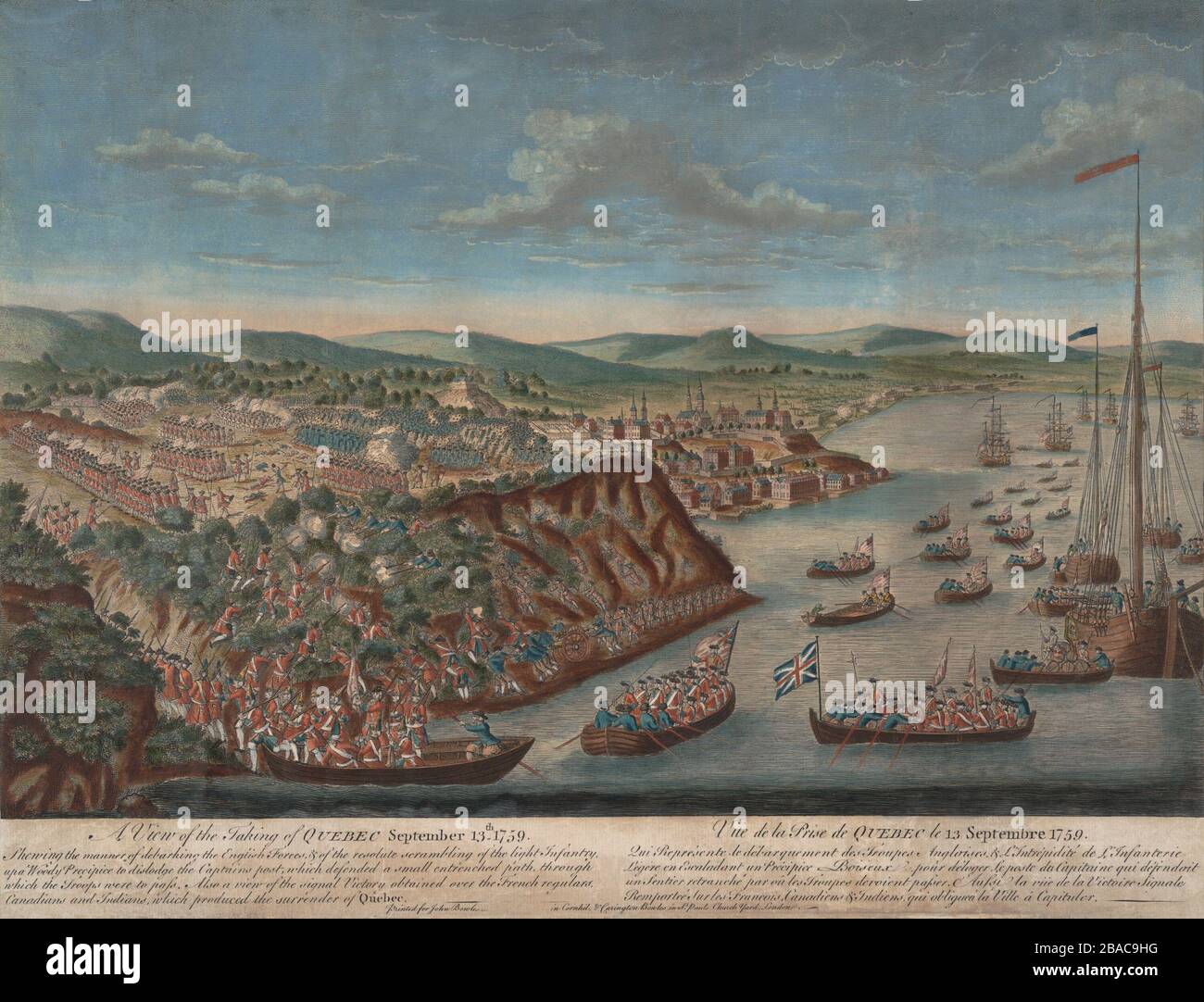 French and Indian War. Battle of the Plains of Abraham, Quebec City ...