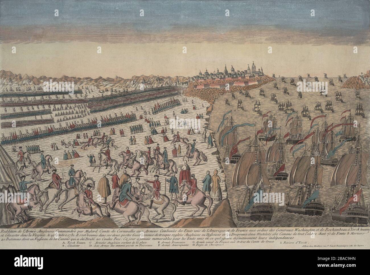 American Revolution. Surrender of the British army commanded by Lord ...