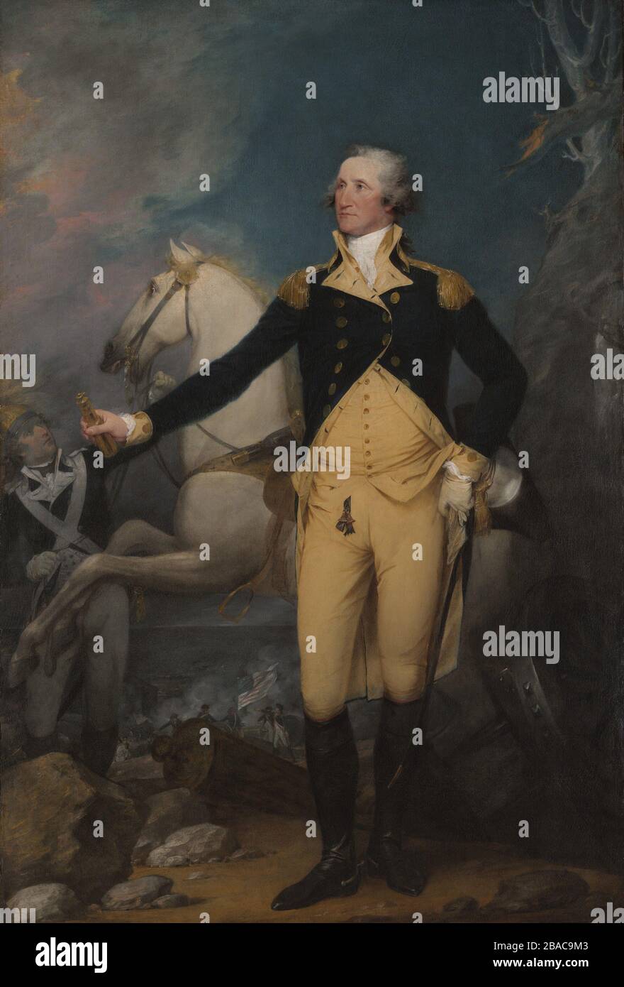 American Revolution, 'General George Washington at Trenton,' 1792, by ...
