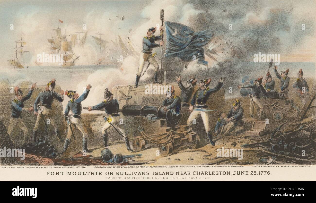 American Revolution. The British navy bombard the fort on Sullivan's ...