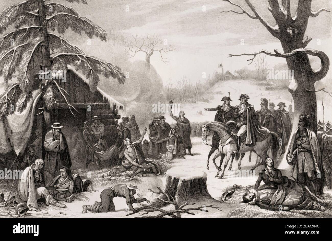American Revolution. Valley Forge, Pennsylvania, Winter 1777. General ...