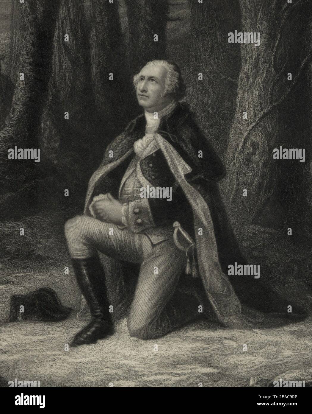 American Revolution. Valley Forge, Pennsylvania, Winter 1777-78. George ...