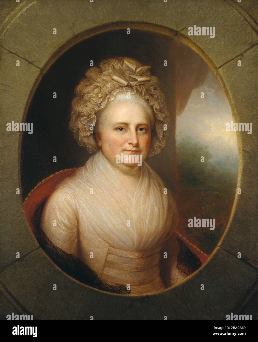Martha Washington, by Rembrandt Peale, c. 1850, American painting, oil ...